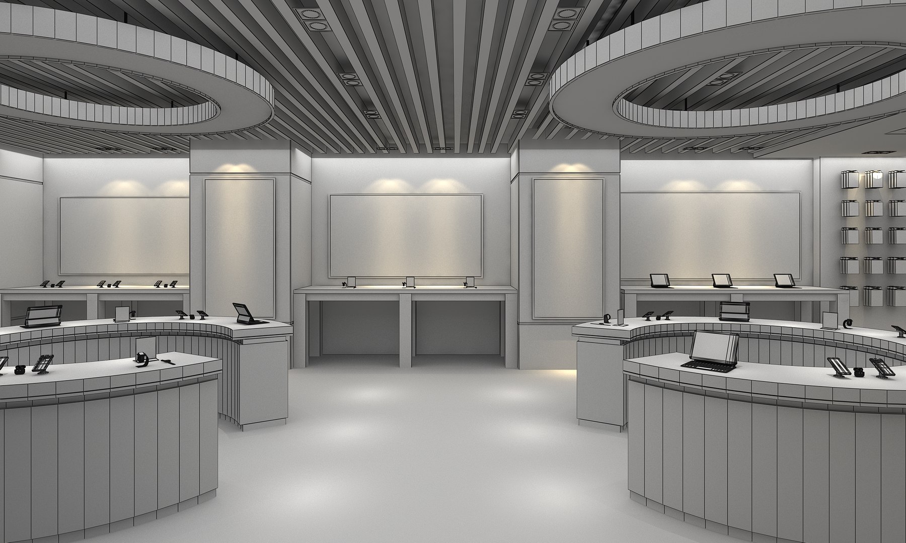 Apple Store Interior 04 model - TurboSquid 1982375