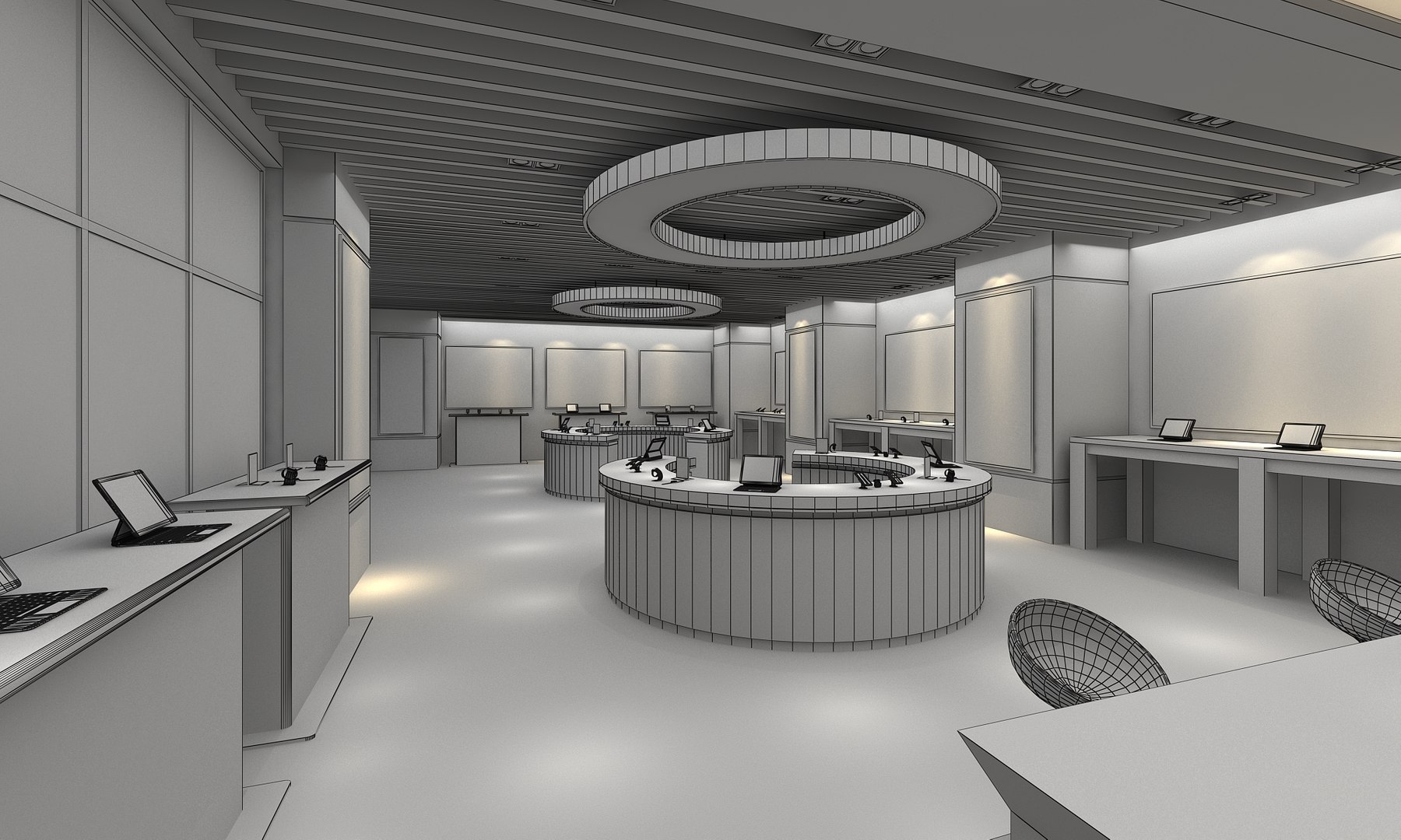 Apple Store Interior 04 model - TurboSquid 1982375