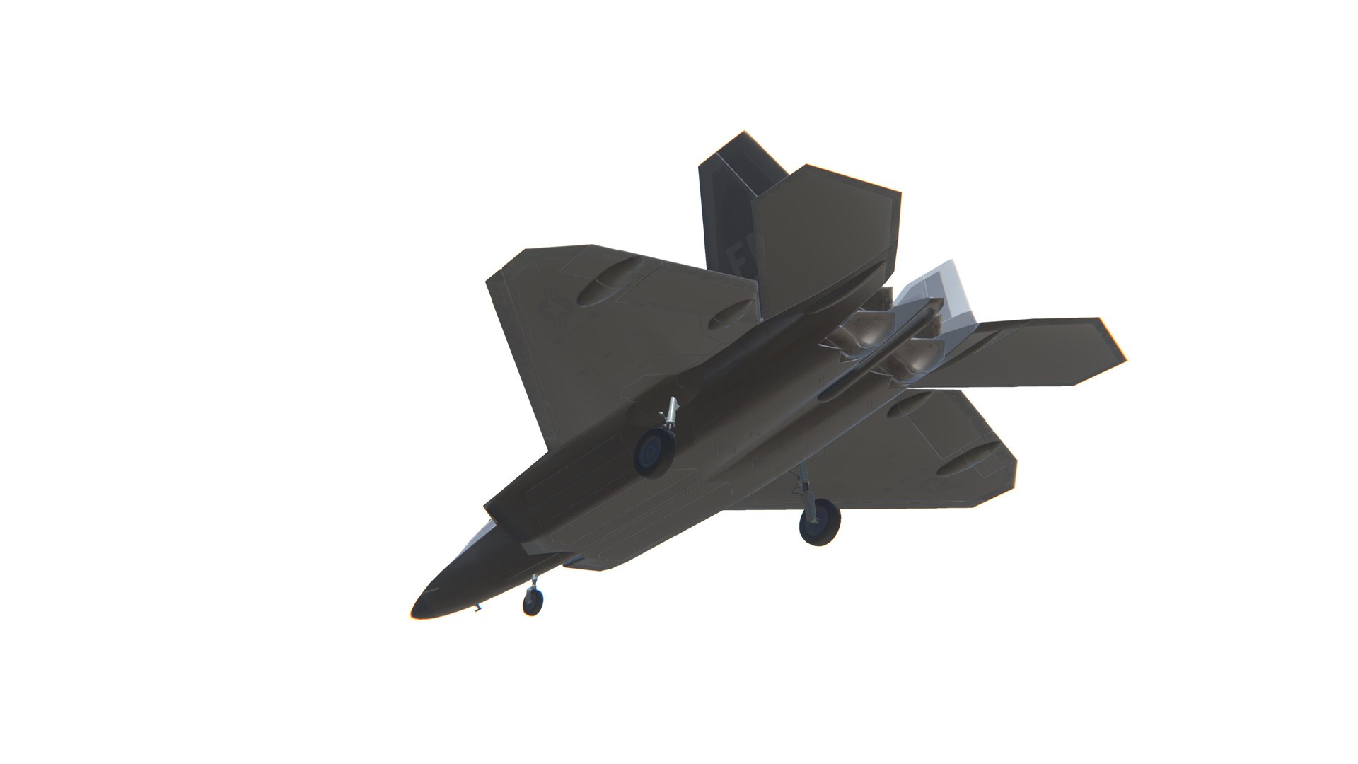 F-22 Raptor Jet Fighter Aircraft Low-poly 3D - TurboSquid 1800249