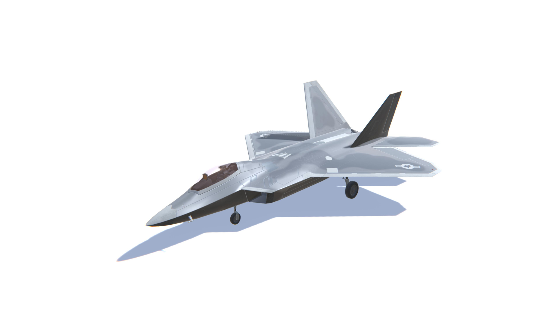 F-22 Raptor Jet Fighter Aircraft Low-poly 3D - TurboSquid 1800249