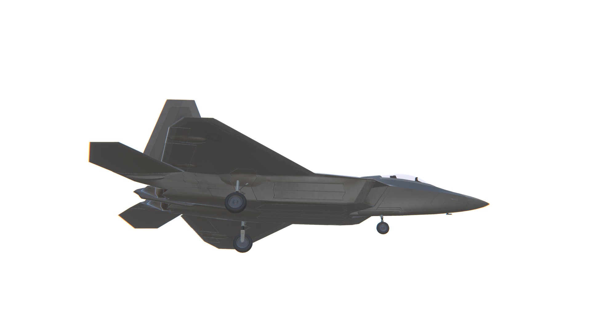 F-22 Raptor Jet Fighter Aircraft Low-poly 3D - TurboSquid 1800249