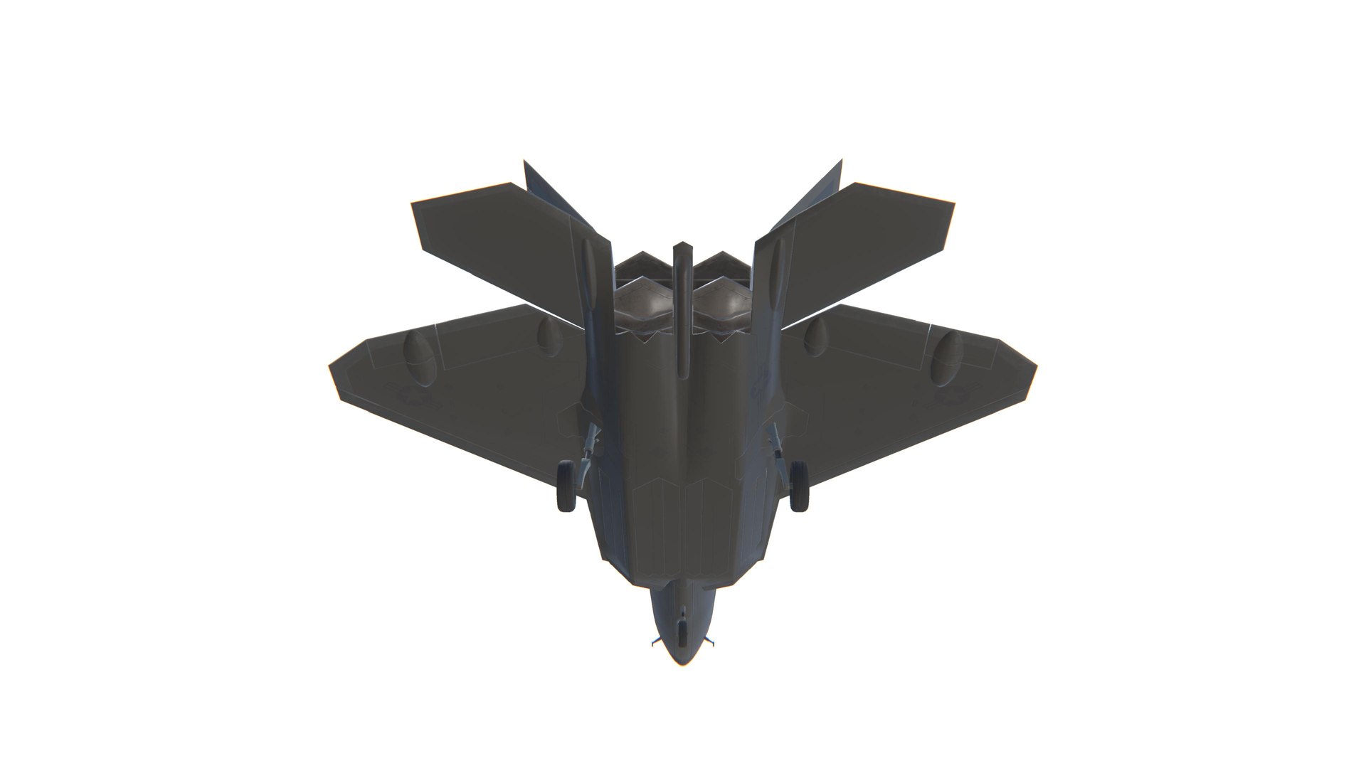 F-22 Raptor Jet Fighter Aircraft Low-poly 3D - TurboSquid 1800249