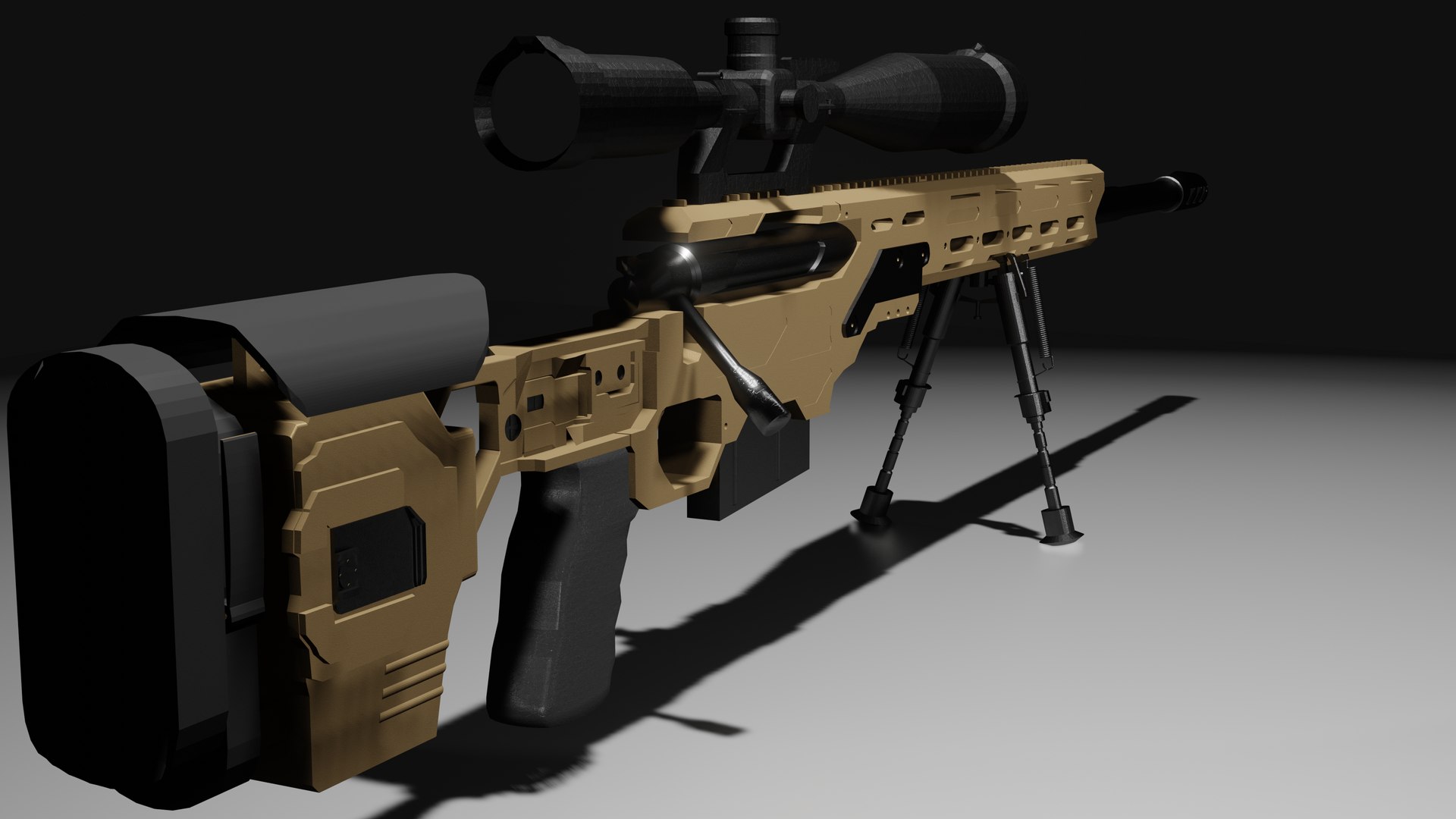 3D Model CDX Sniper Rifle - TurboSquid 1804468