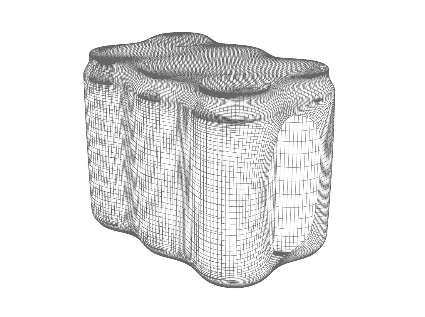 3D Beverage Can 6 Pack Model - TurboSquid 1920709