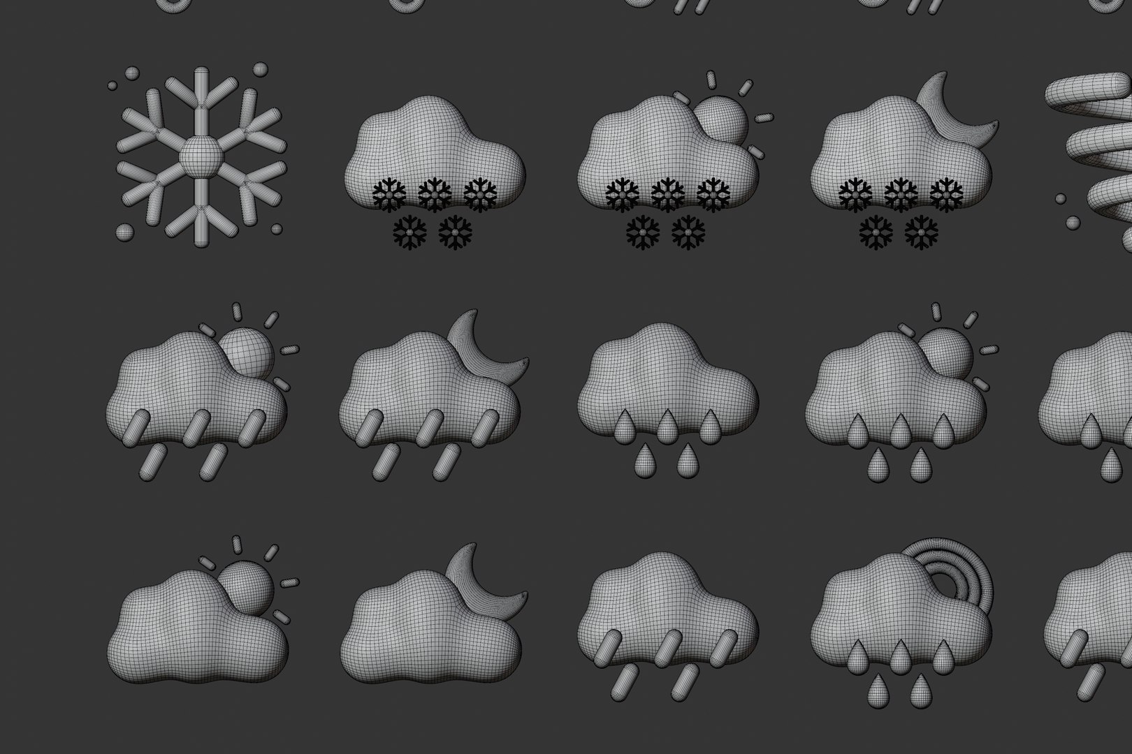3D Weather 3D Icon Pack - TurboSquid 2219874