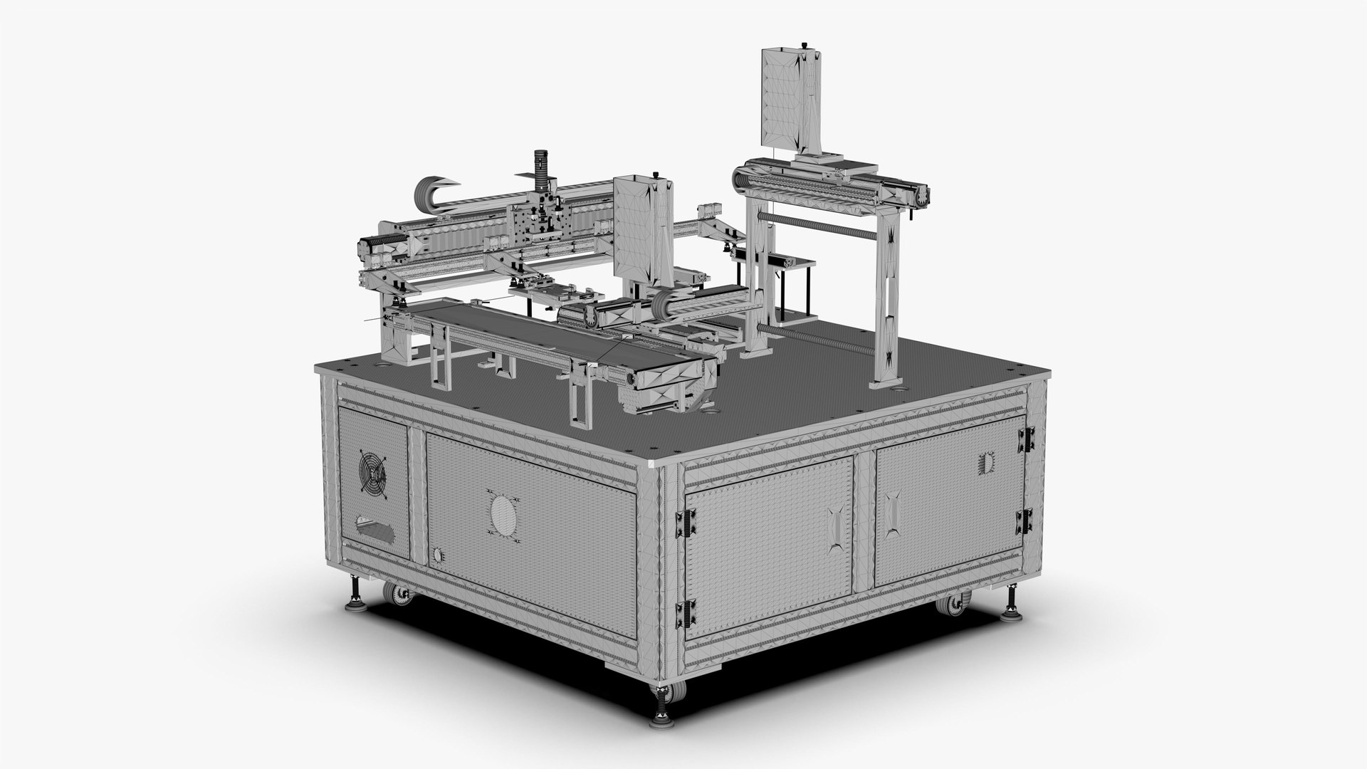 Automatic Power Battery Detection Machine 3D Model - TurboSquid 2212018
