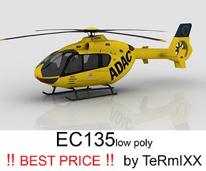 3d heli ec-135 reach model