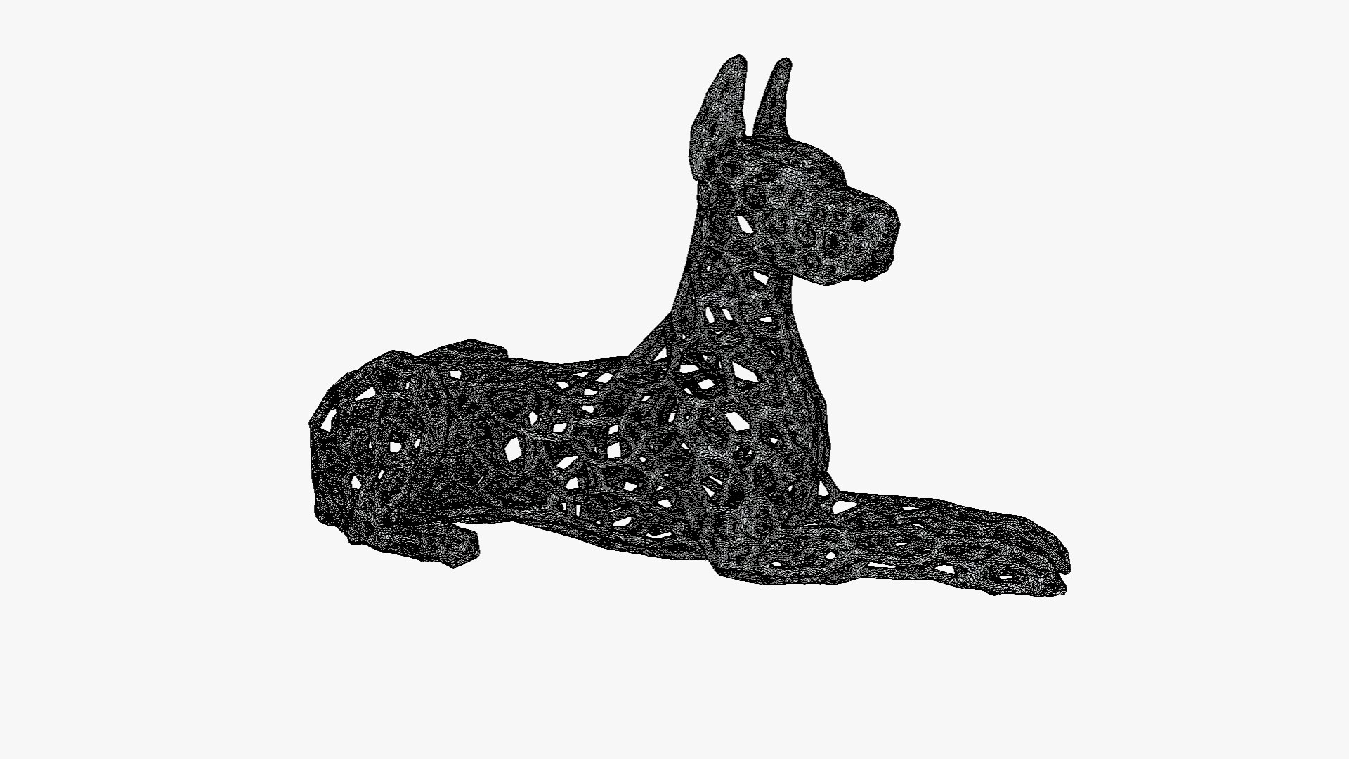 Great Dane Dog Voronoi Style 3D Model - TurboSquid 2382427