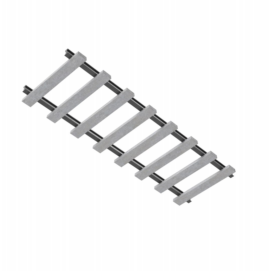 Mine Rails 3D Model - TurboSquid 2308466