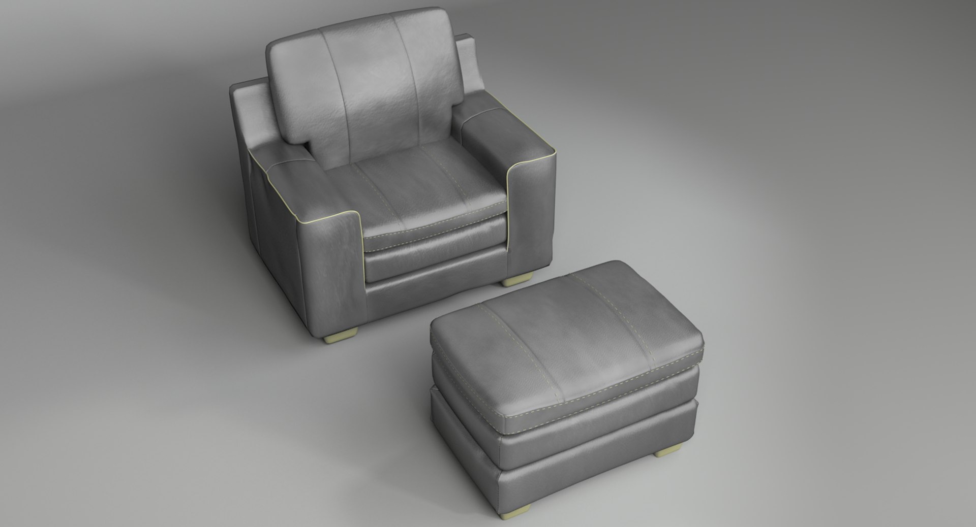 Armchair Foot Rest 3D Model - TurboSquid 1403387