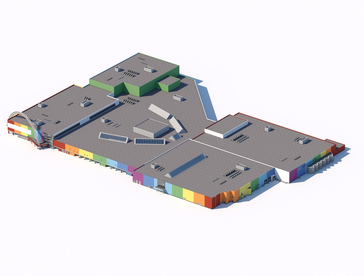 Shopping Mall 3D Model - TurboSquid 1851717