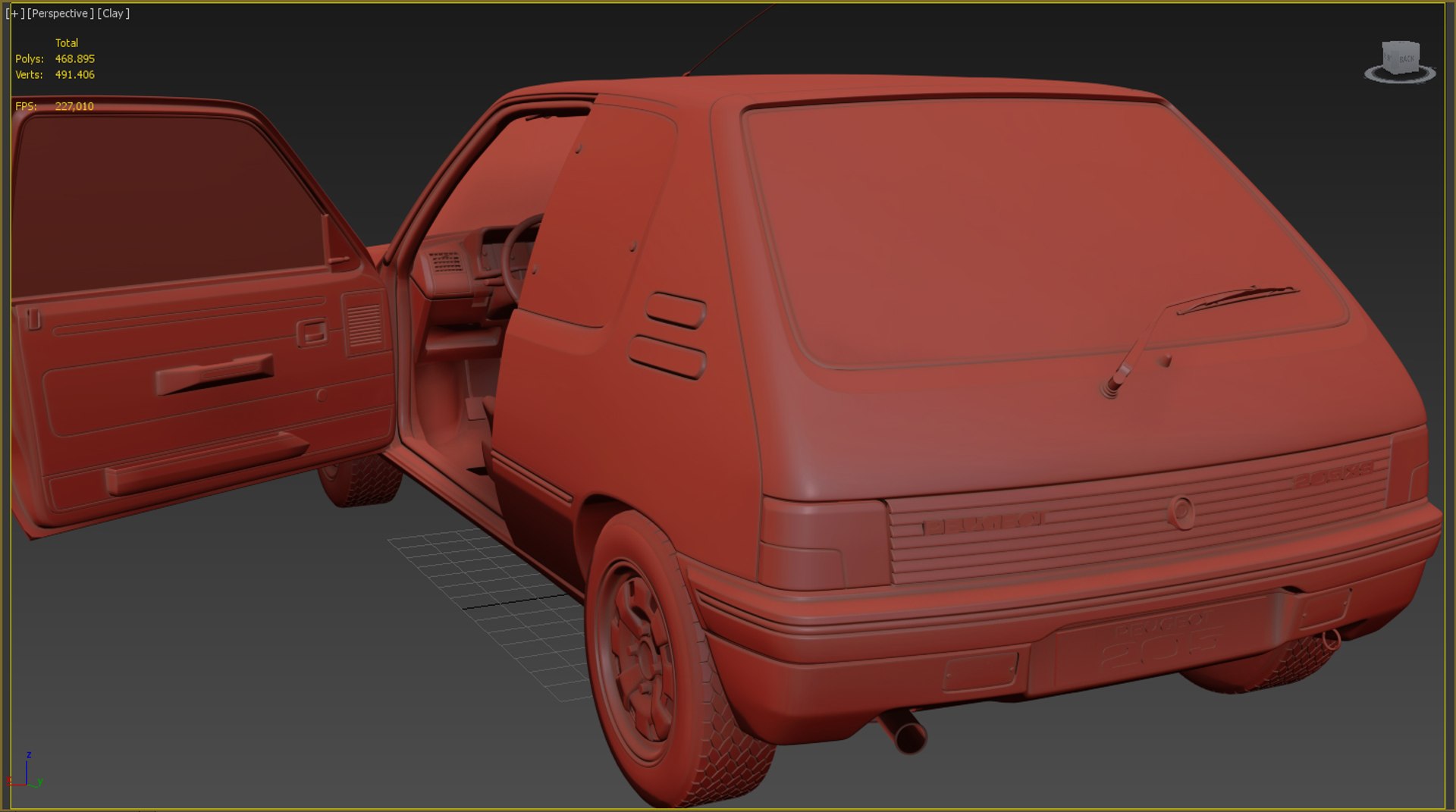 3D Peugeot 205 XS Model - TurboSquid 1971027