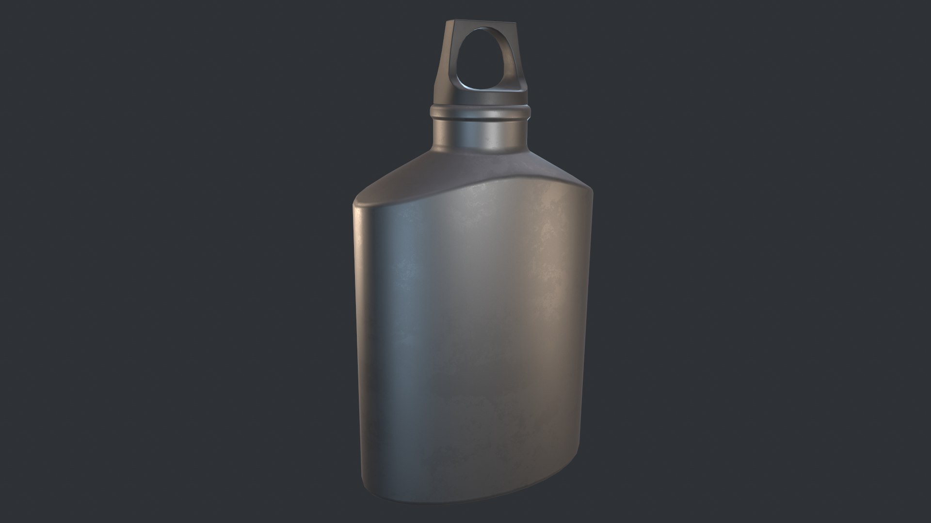 3D Model Flask Canister Black - TurboSquid 2327842
