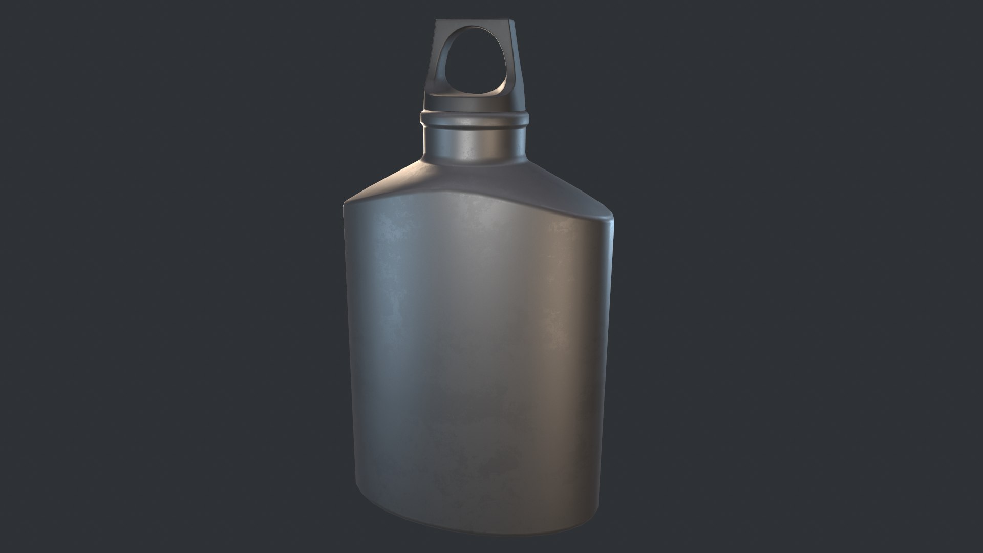 3D Model Flask Canister Black - TurboSquid 2327842