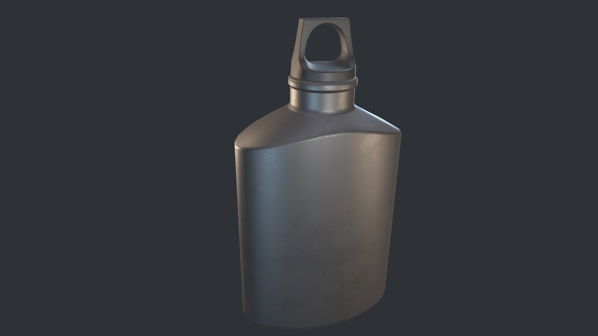 3D Model Flask Canister Black - TurboSquid 2327842