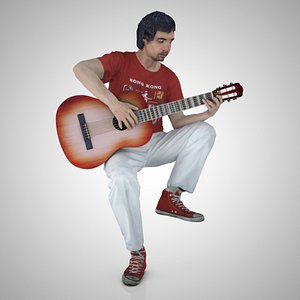 3D Guitarists Models | TurboSquid