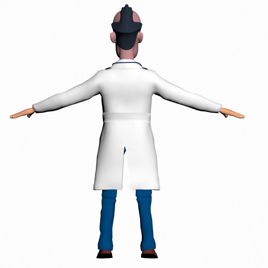 3D Doctor Toon Male Man Model - TurboSquid 1384292