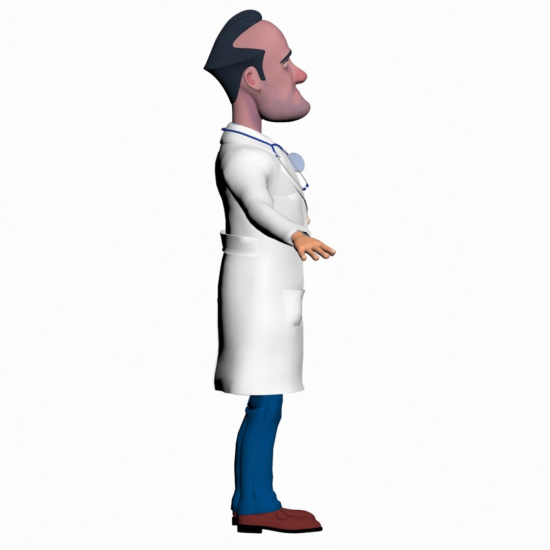 3D Doctor Toon Male Man Model - TurboSquid 1384292