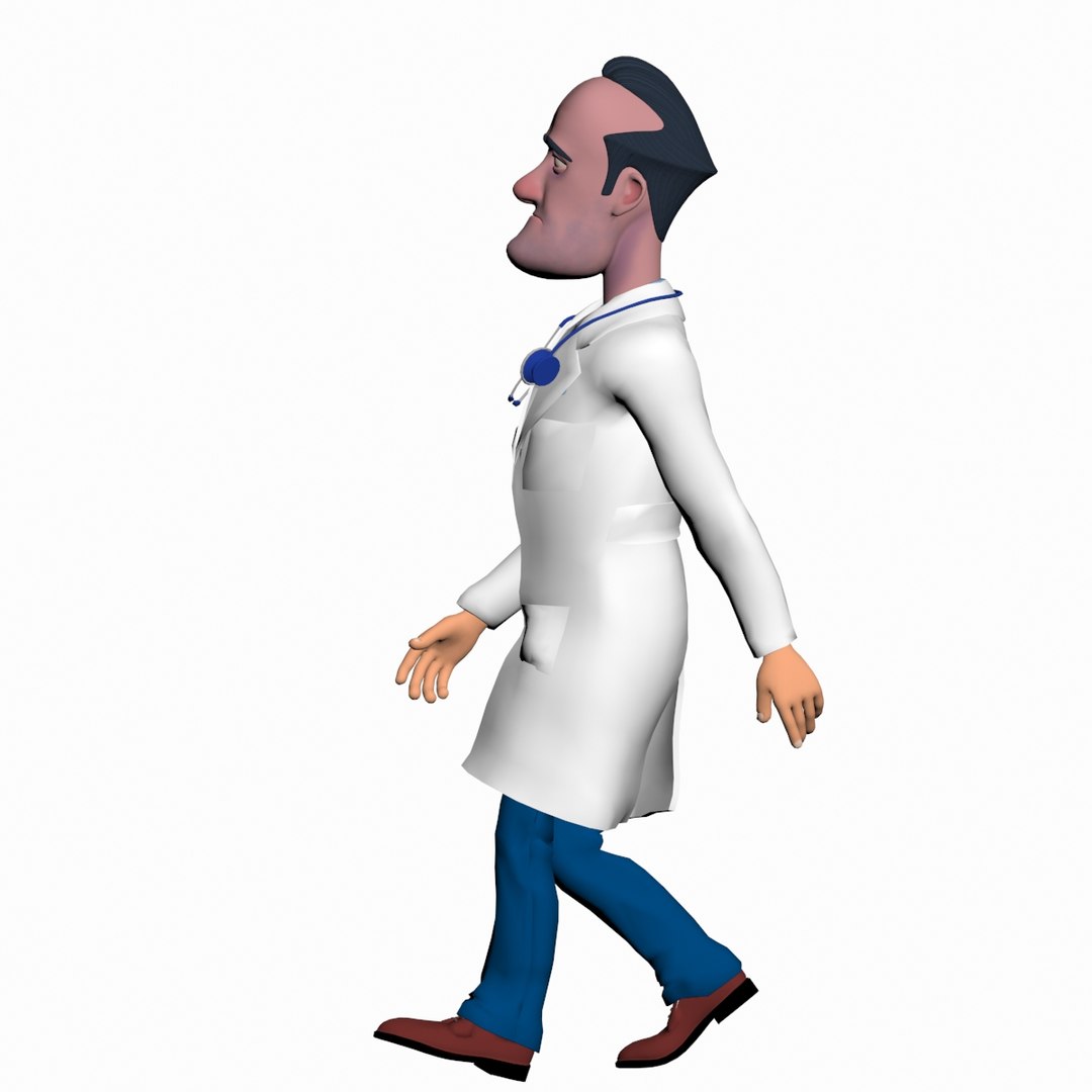 3D Doctor Toon Male Man Model - TurboSquid 1384292