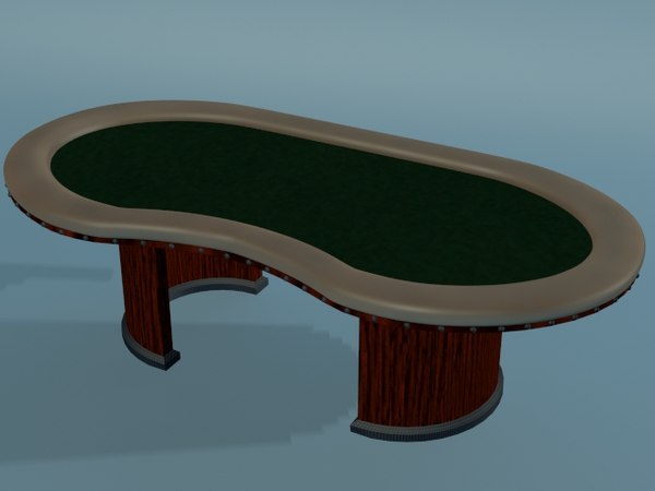 3d model poker table