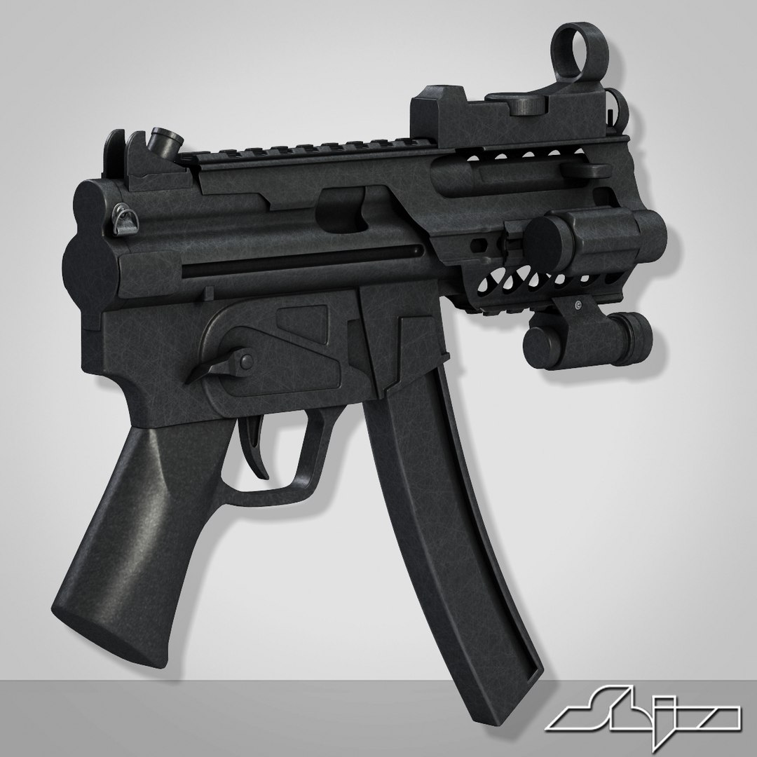 Submachine Gun Mp5 3d Model