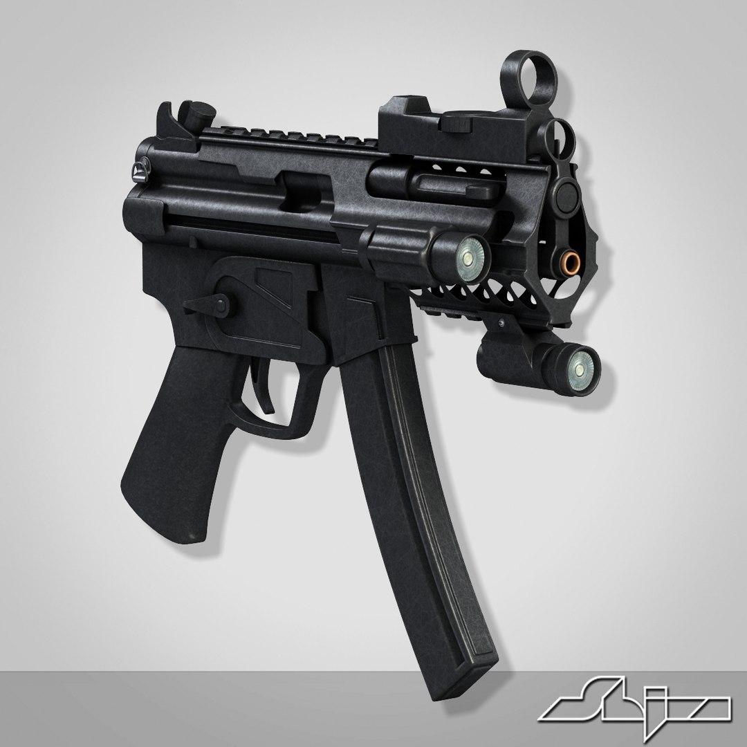 Submachine Gun Mp5 3d Model