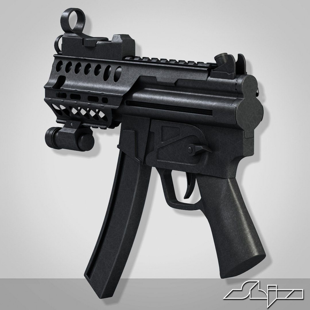 Submachine Gun Mp5 3d Model