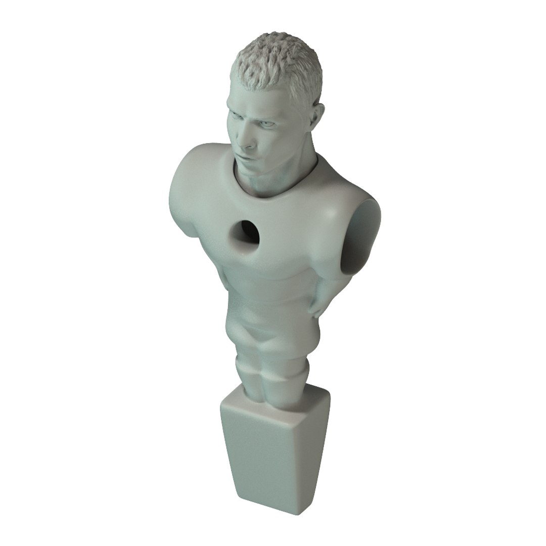 3d Model Foosball Kicker Player Printing