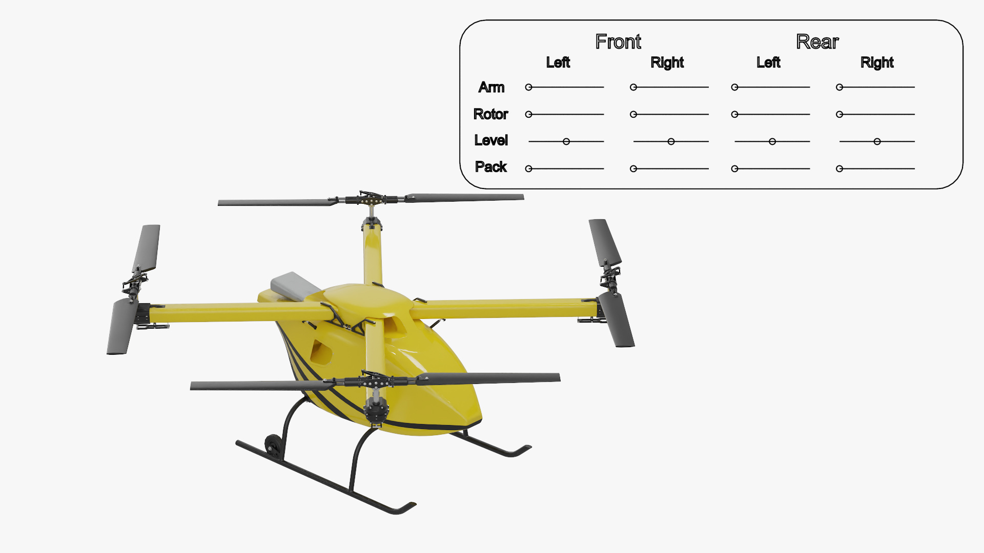 Offshore Cargo Delivery UAV With Hook Rigged 3D Model - TurboSquid 2392306