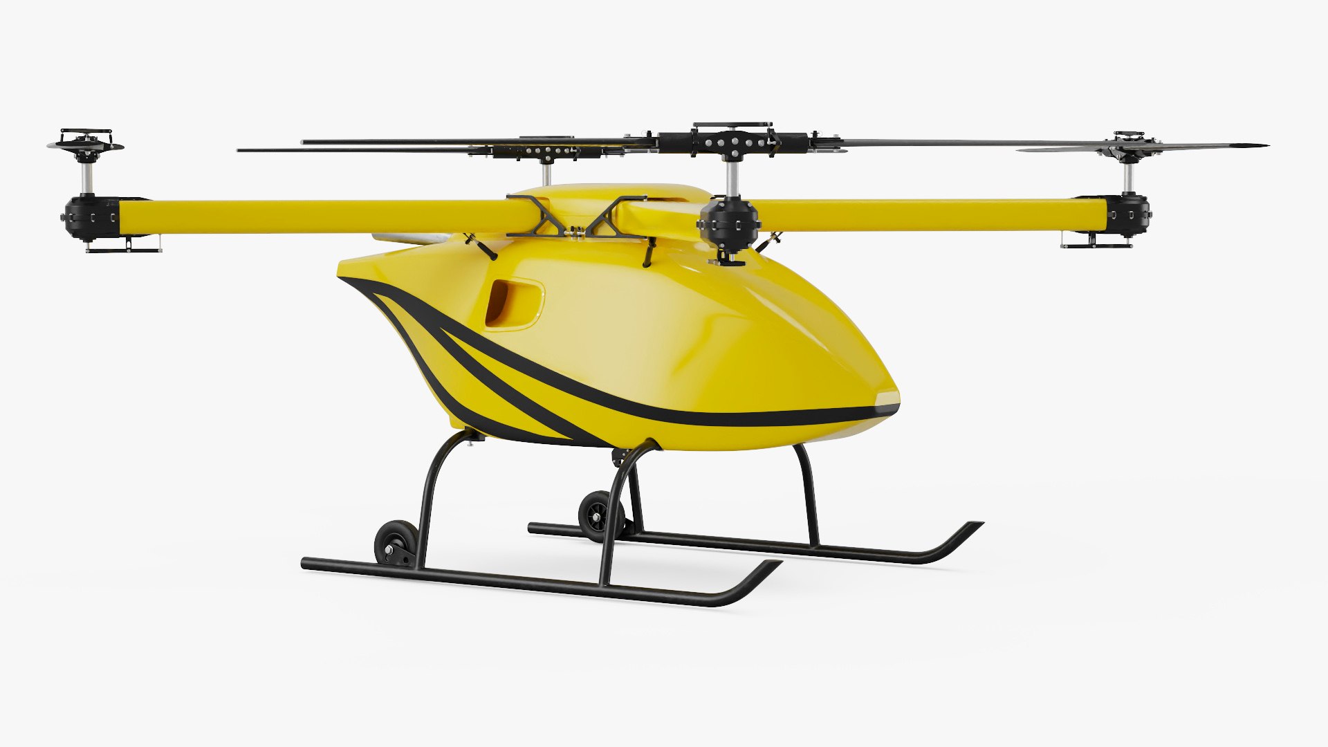 Offshore Cargo Delivery UAV With Hook Rigged 3D Model - TurboSquid 2392306