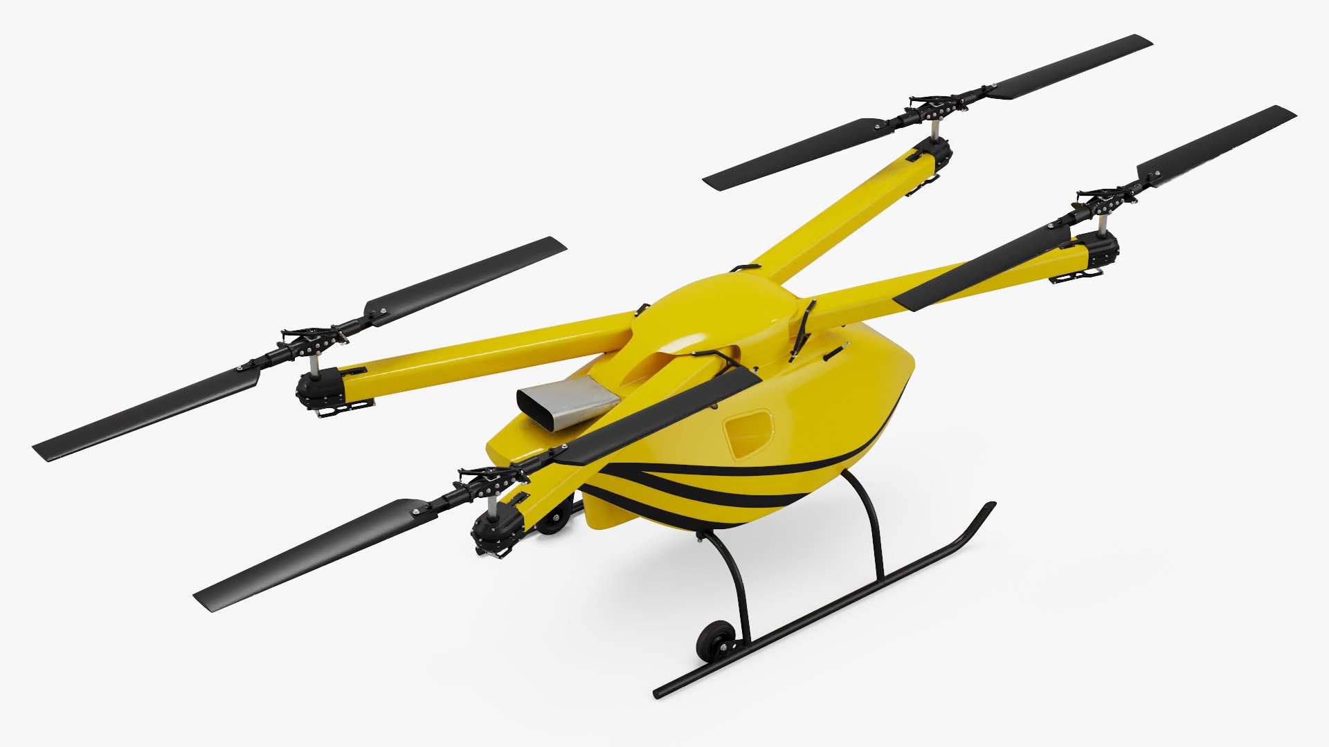 Offshore Cargo Delivery UAV With Hook Rigged 3D Model - TurboSquid 2392306