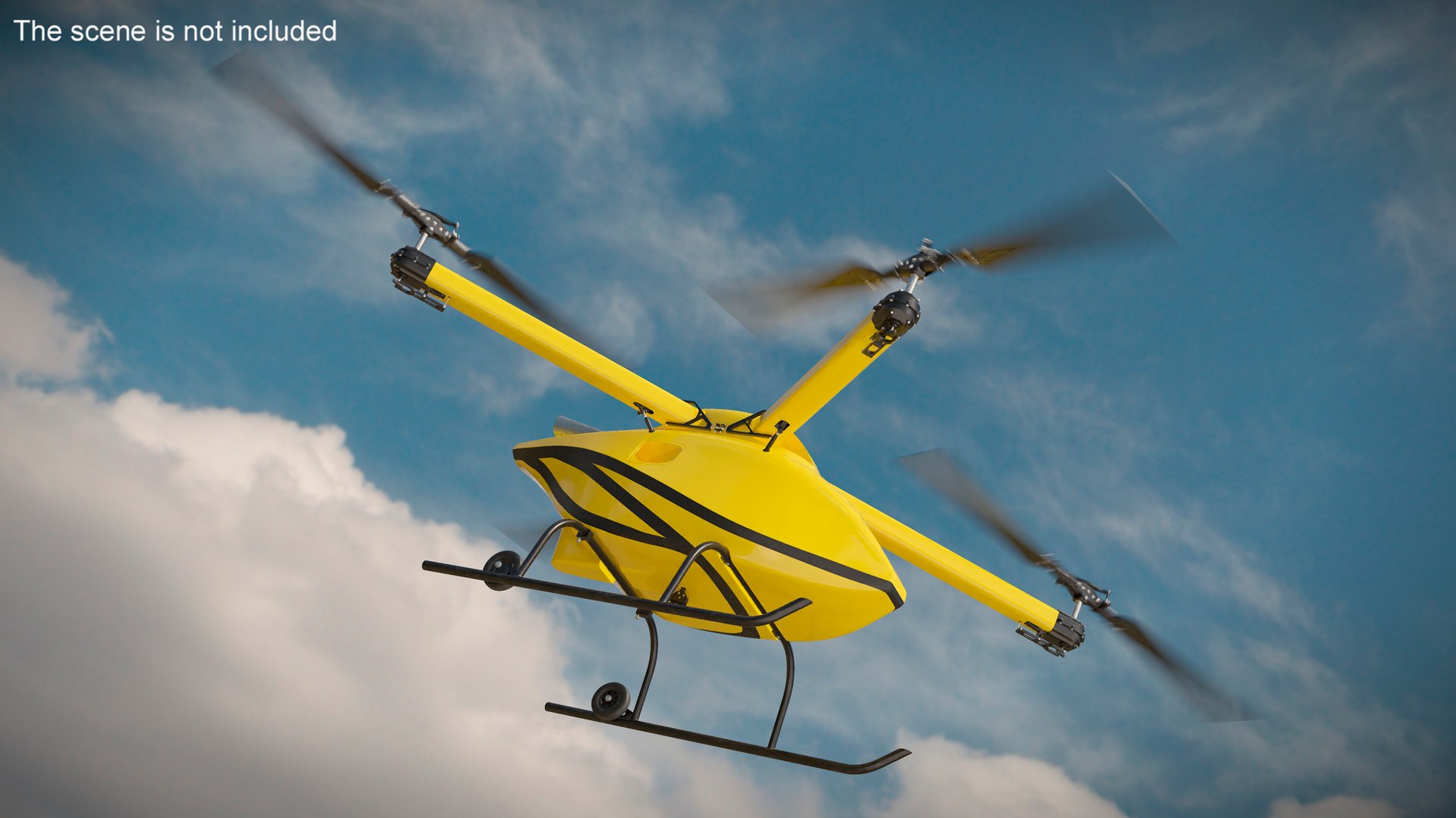 Offshore Cargo Delivery UAV With Hook Rigged 3D Model - TurboSquid 2392306