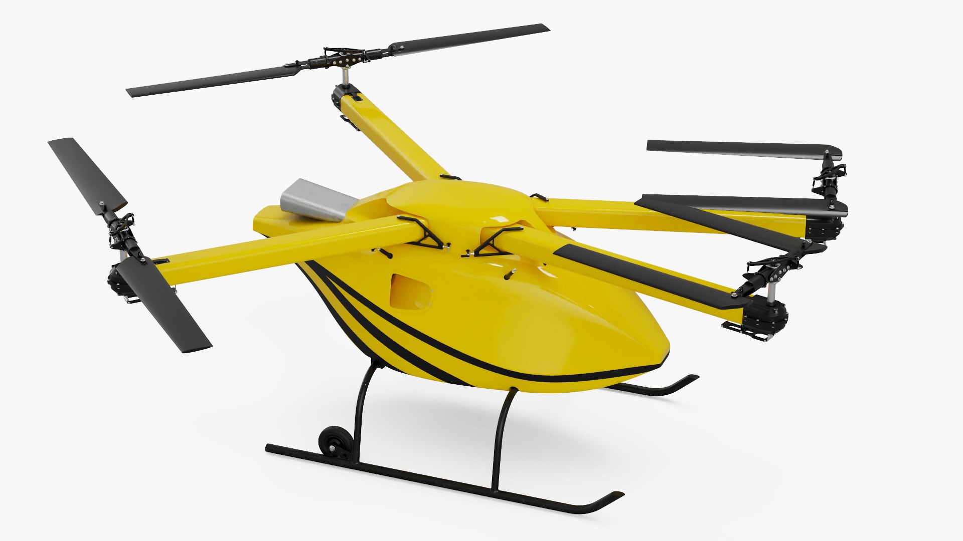 Offshore Cargo Delivery UAV With Hook Rigged 3D Model - TurboSquid 2392306