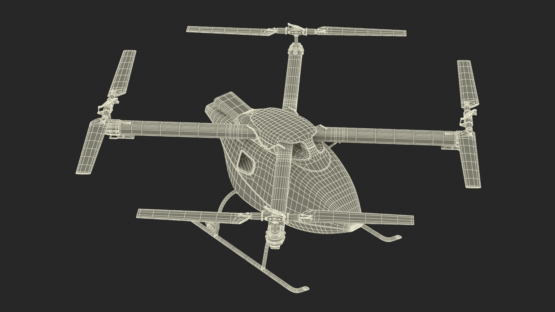 Offshore Cargo Delivery UAV With Hook Rigged 3D Model - TurboSquid 2392306