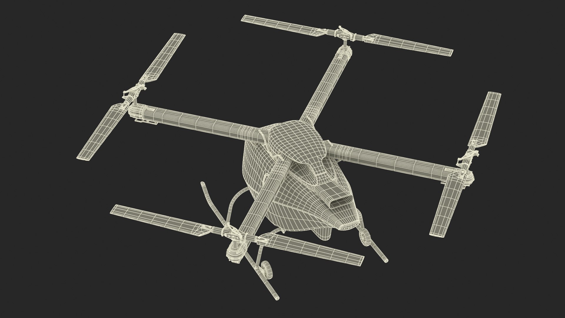Offshore Cargo Delivery UAV With Hook Rigged 3D Model - TurboSquid 2392306