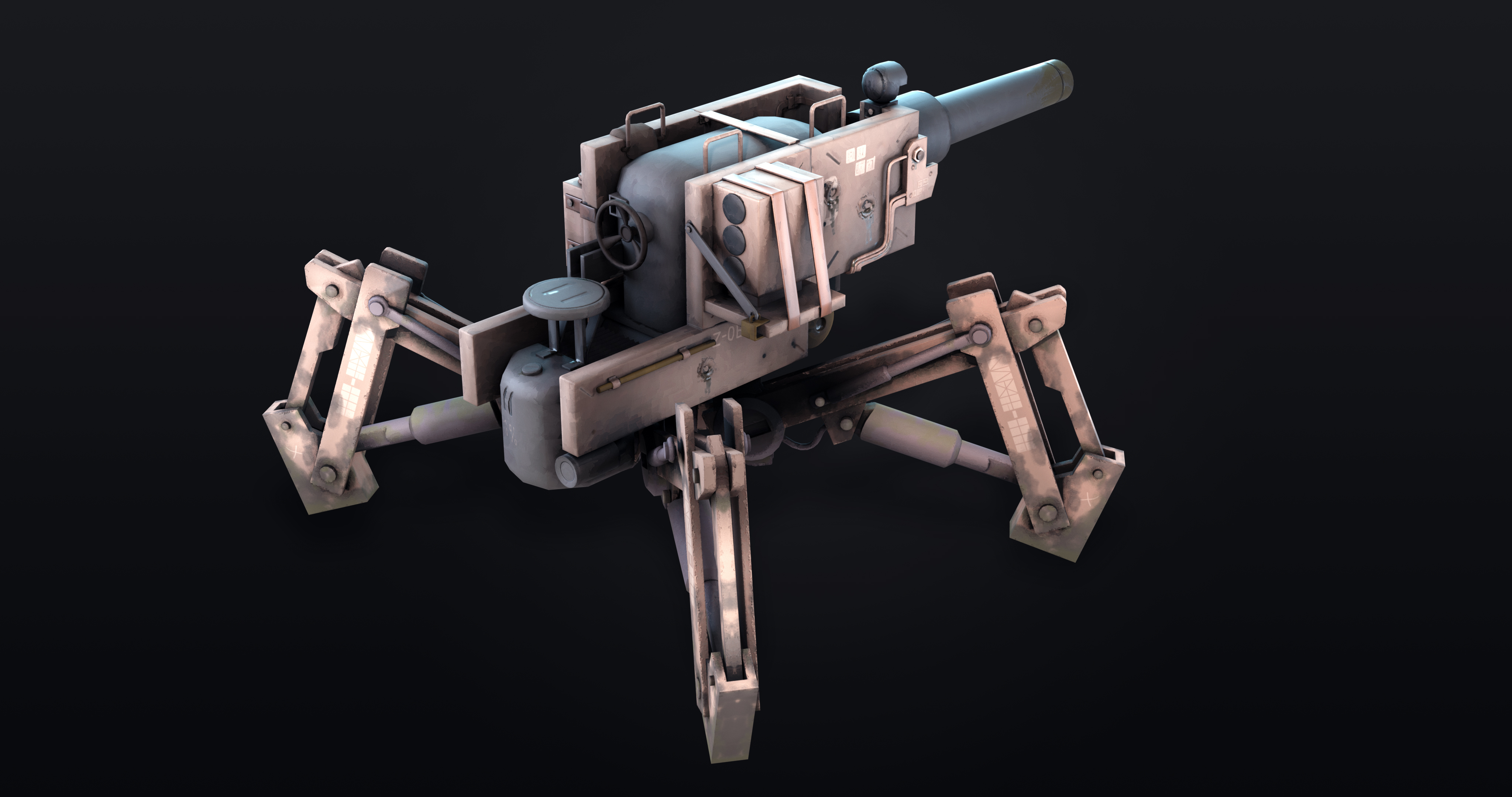 Post Apocalyptic Tank model - TurboSquid 1746908