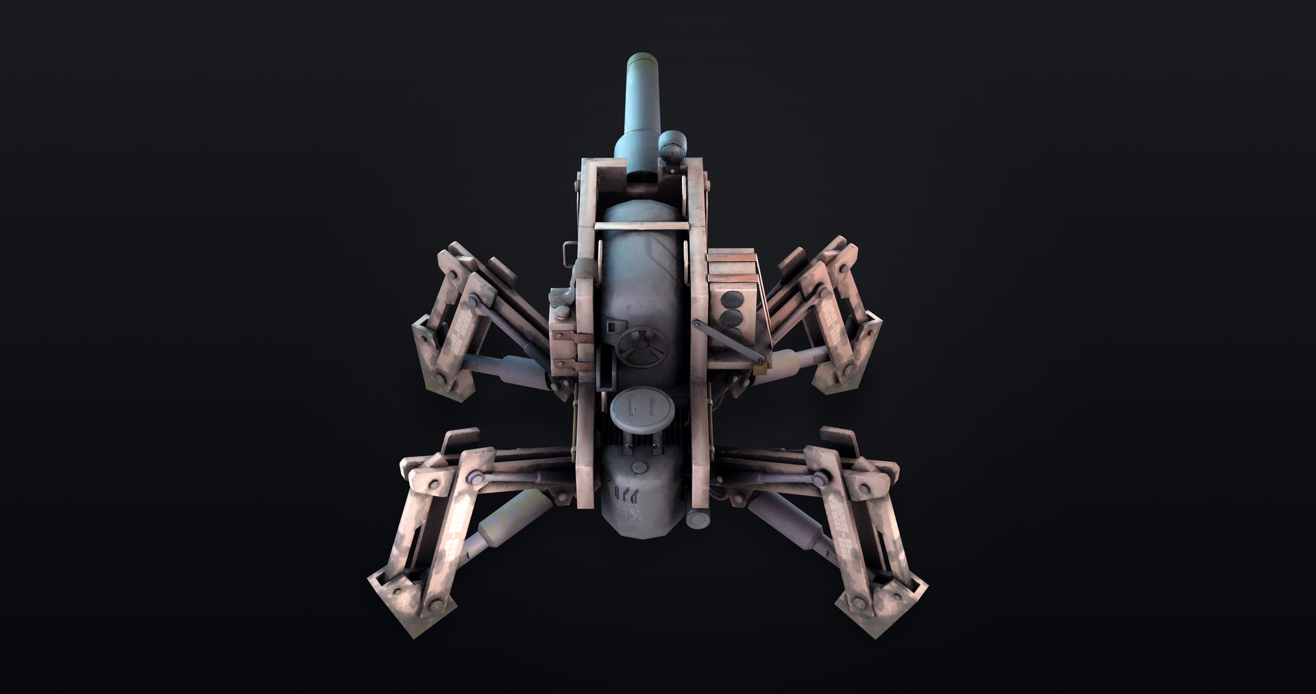 Post Apocalyptic Tank Model - TurboSquid 1746908