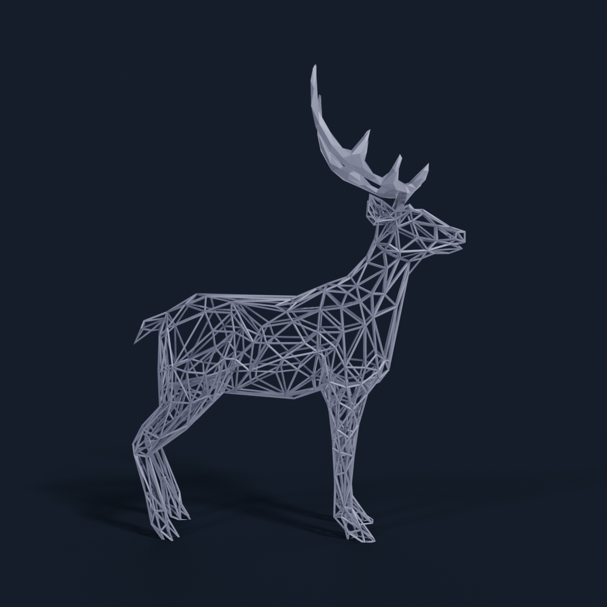 Low-Poly-Hirsch 3D-Modell - TurboSquid 1848853