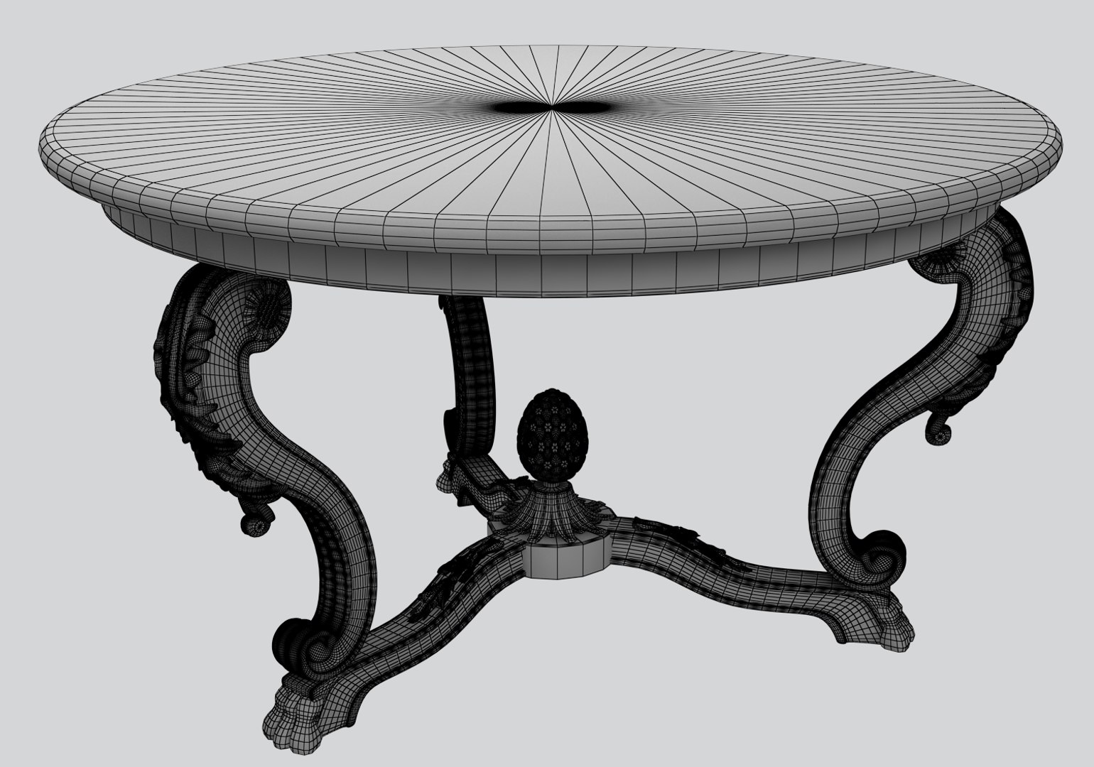 Classic table furniture 3D model - TurboSquid 1272580