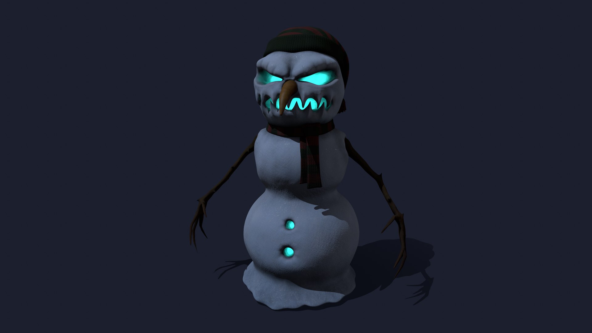 Evil Snowman 3D Model - TurboSquid 1862597