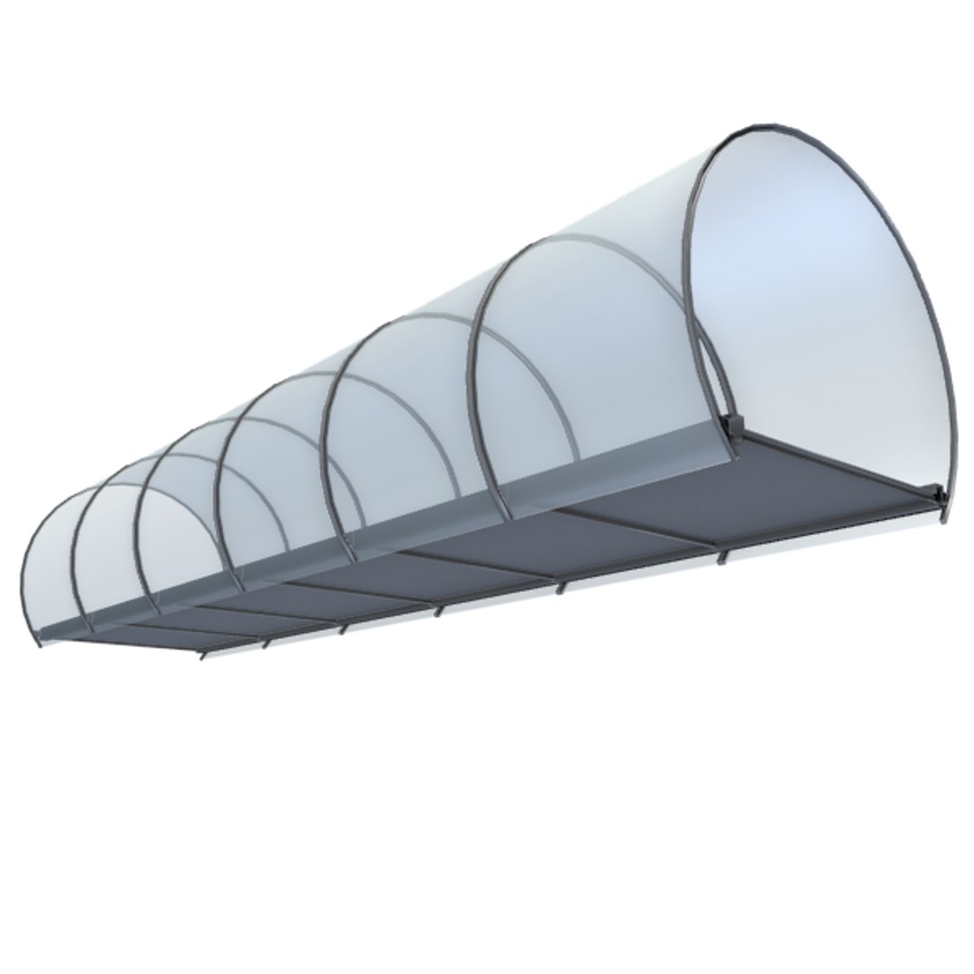 glass tube bridge obj