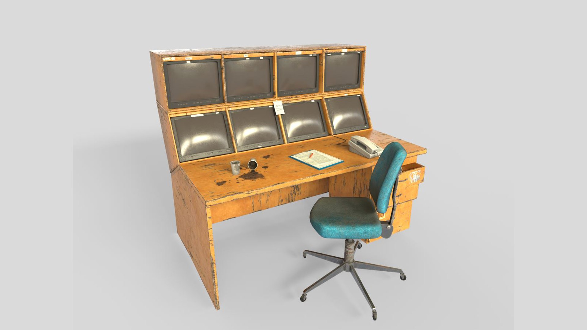 3D Security Desk - TurboSquid 1847168