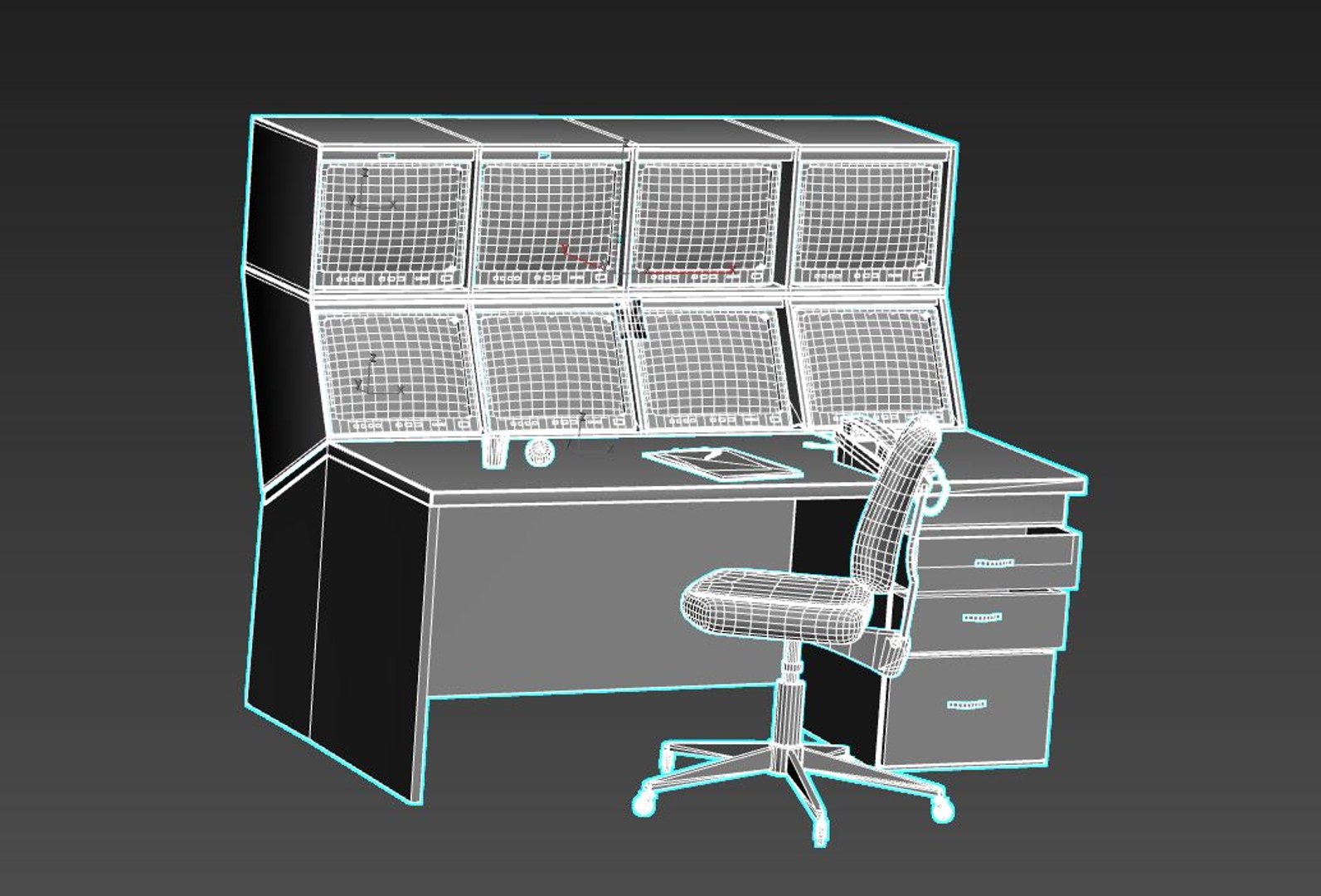 3D Security Desk - TurboSquid 1847168