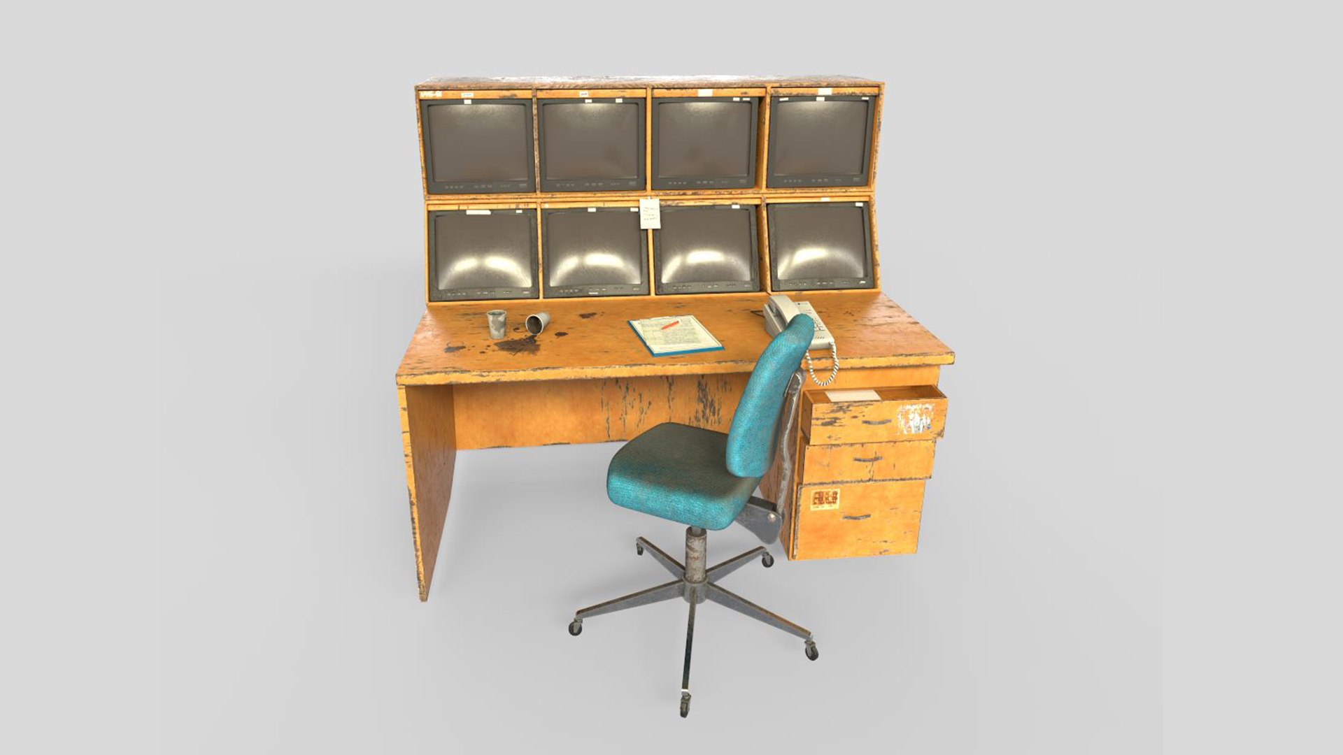 3D Security Desk - TurboSquid 1847168