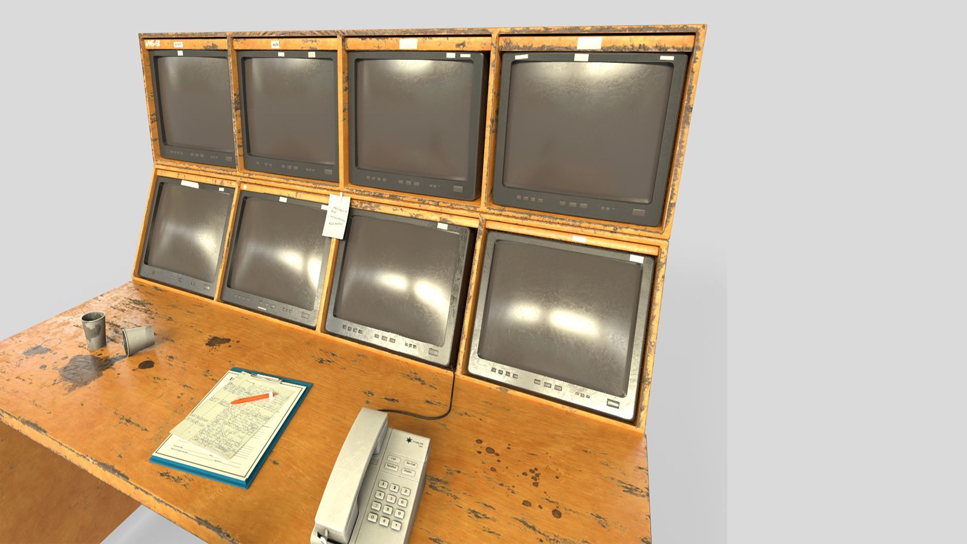 3D Security Desk - TurboSquid 1847168