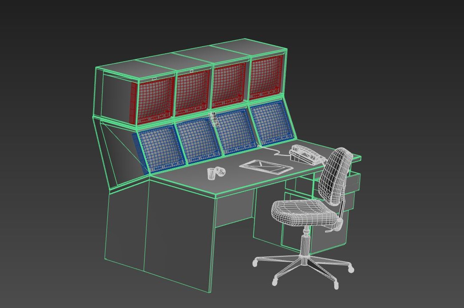 3D Security Desk - TurboSquid 1847168