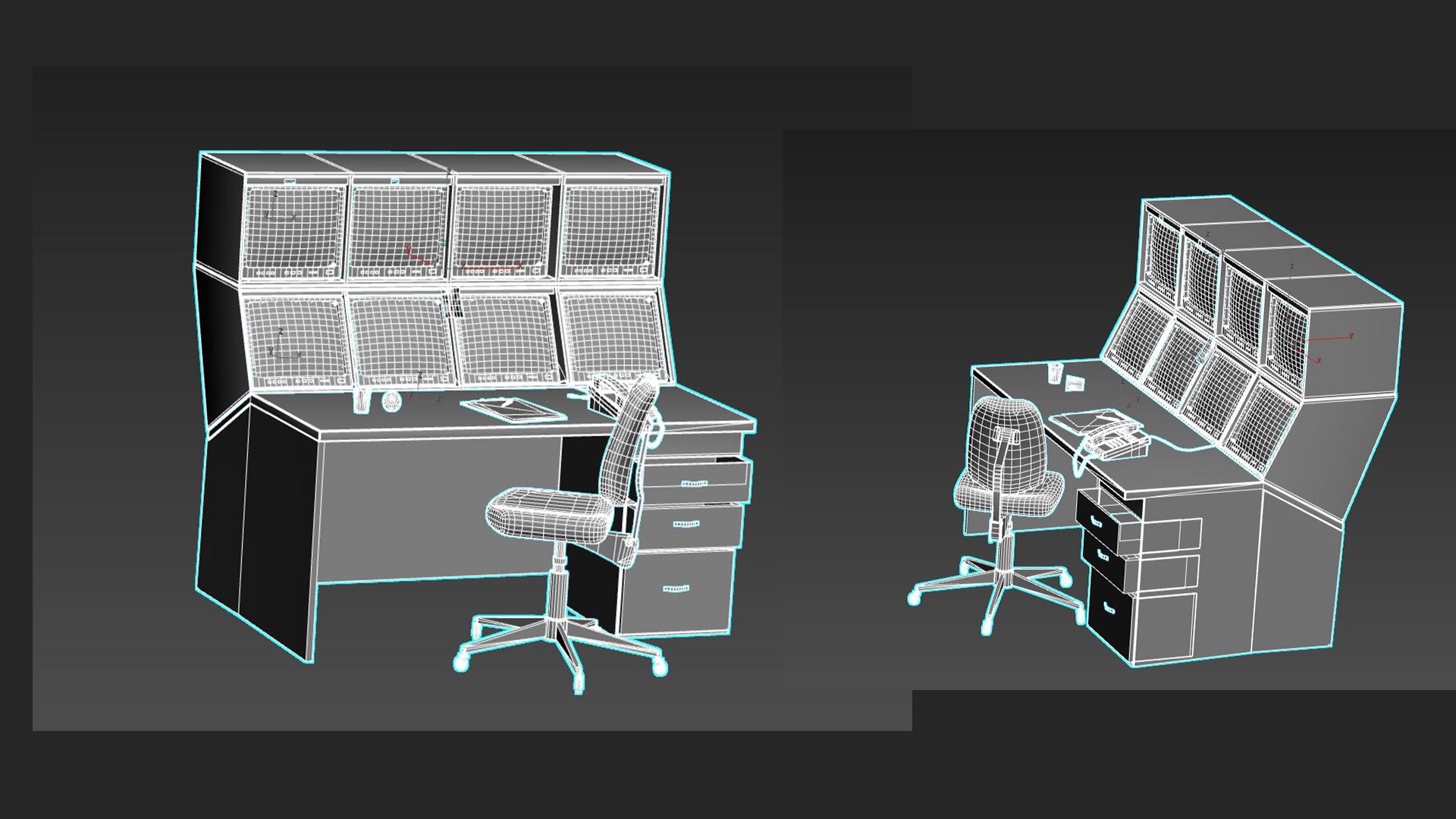 3D Security Desk - TurboSquid 1847168