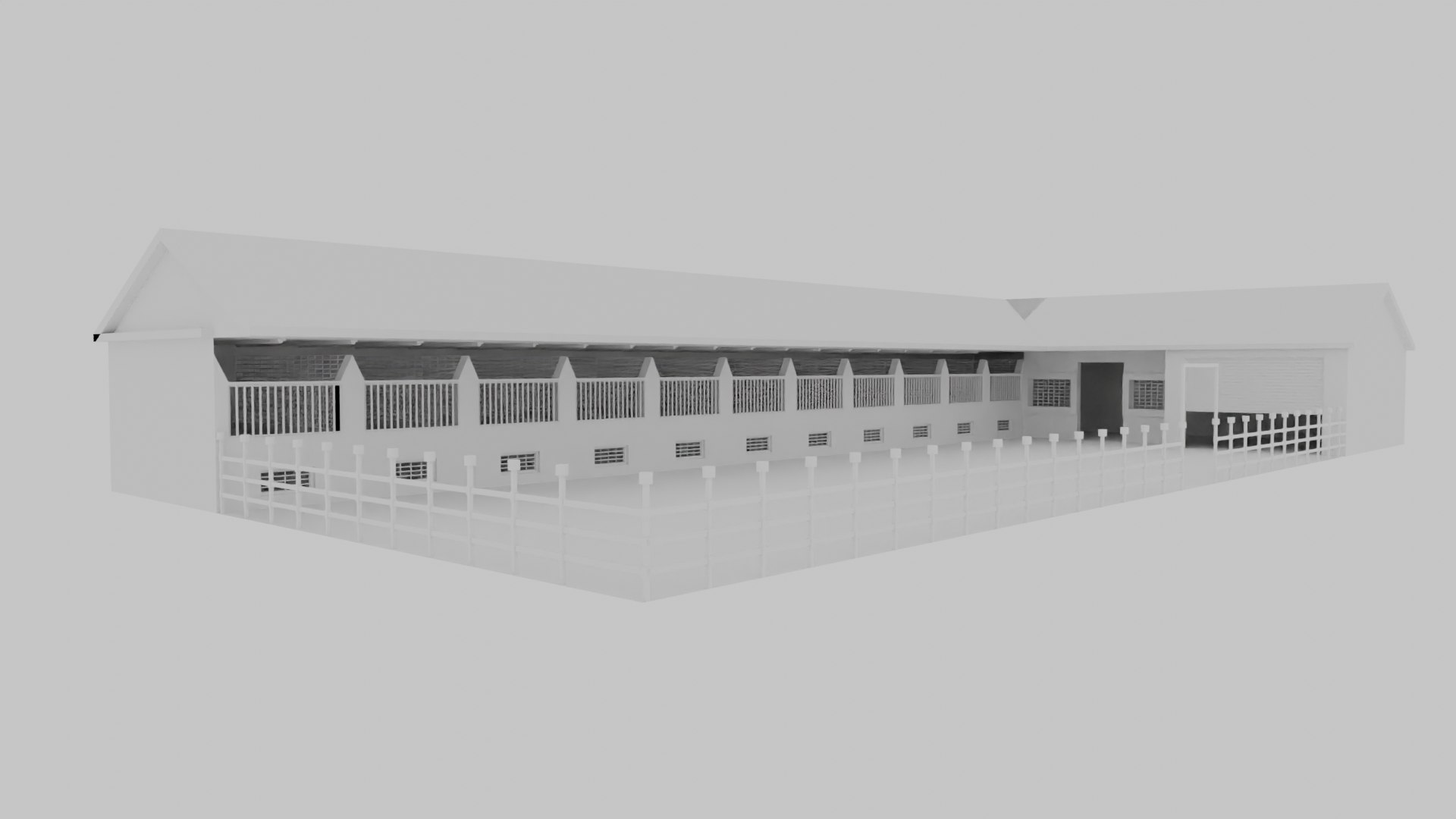 Horse Stable 3D Model - TurboSquid 2159145