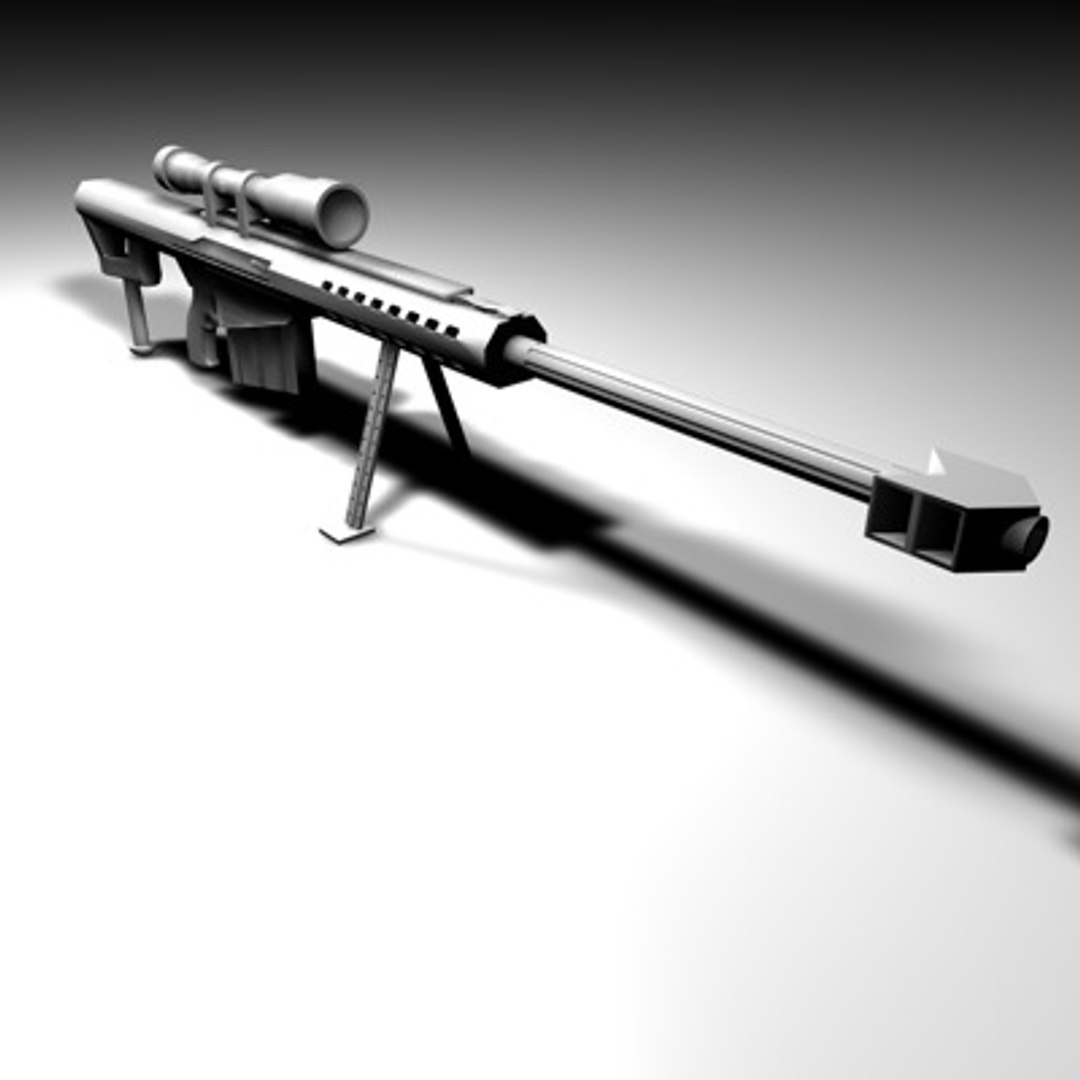 C4d M107 Sniper Rifle