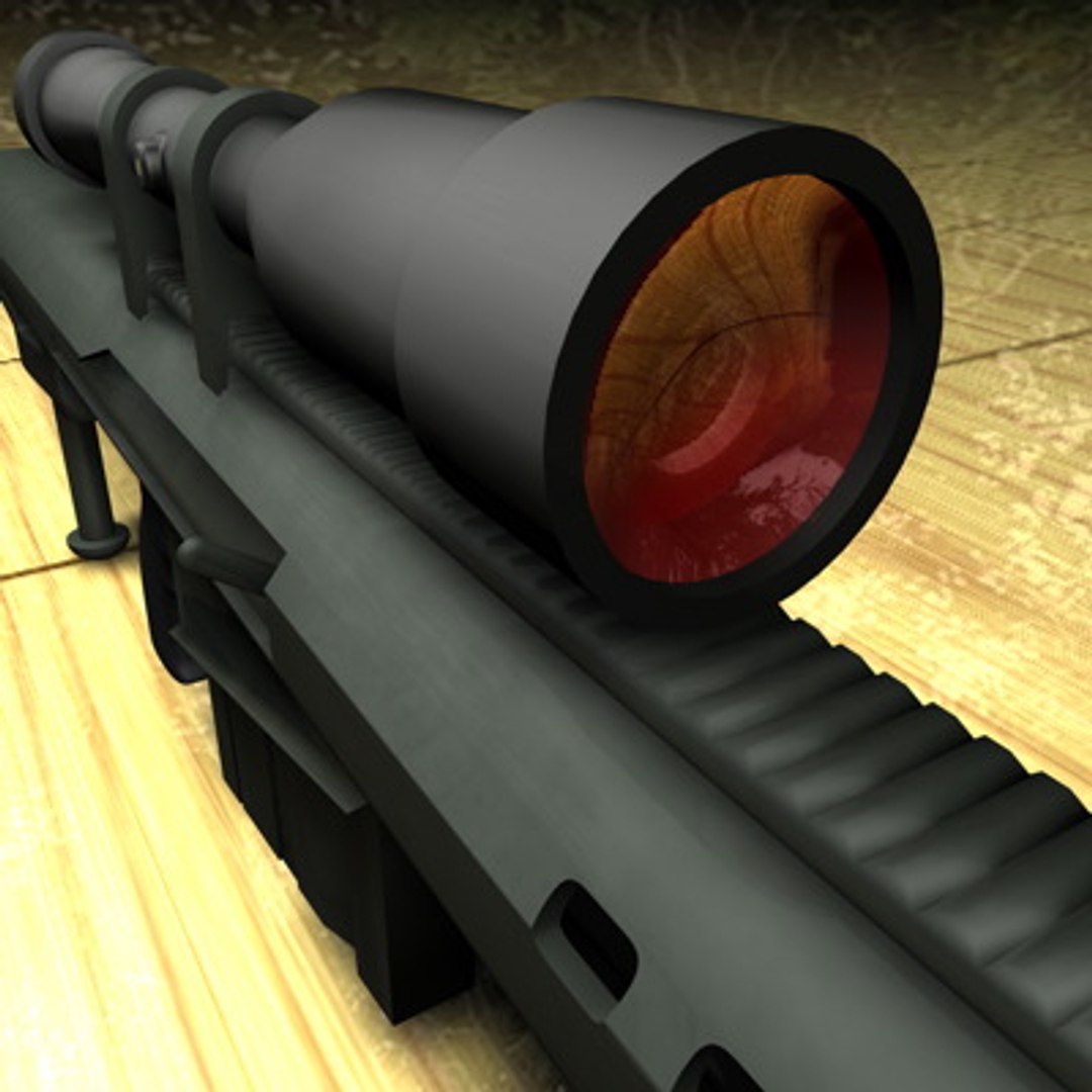 C4d M107 Sniper Rifle